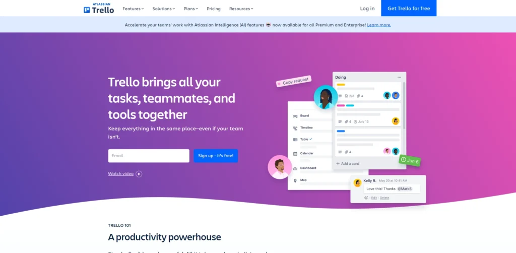 Trello: Organize tasks and stay productive